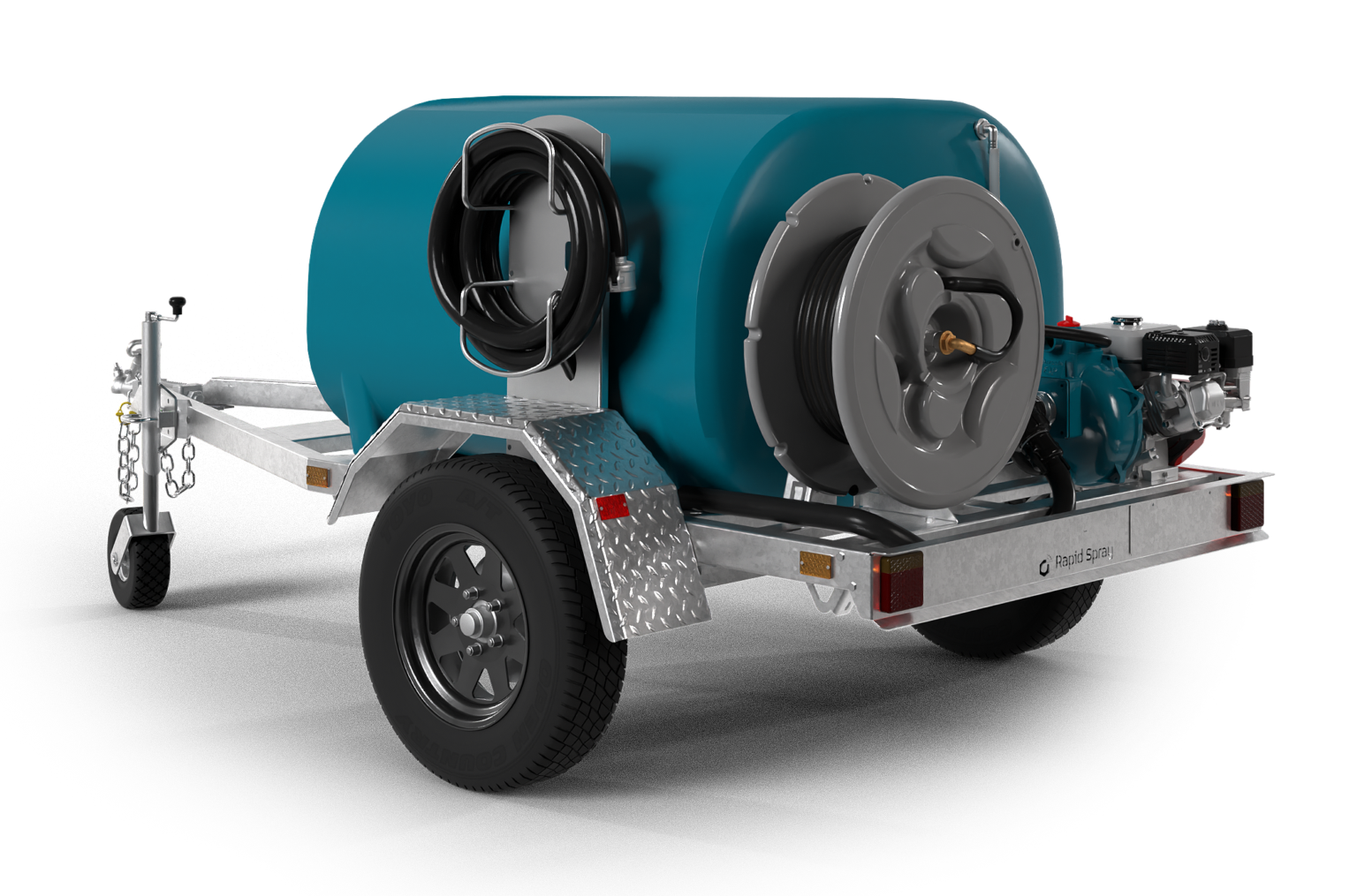 Spray & Water Cart trailers for civil fleets - Rapid Spray