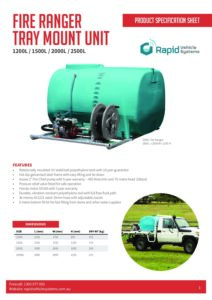 Fire Ranger 1 - Rapid Spray